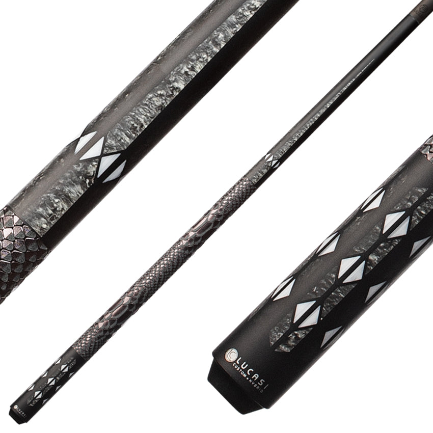 Lucasi Pinnacle LP40 Pool Cue with Carbon Fiber Tech Shaft Cue Matte B