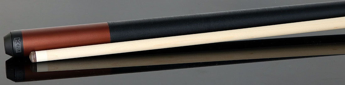 K2 KL111 Matte Metallic Copper Pool Cue with 12.50mm K2 LD Shaft