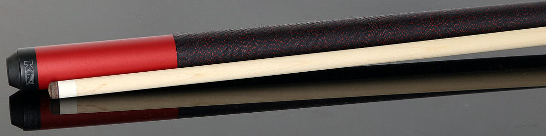 K2 KL110 Matte Metallic Red Pool Cue with 12.50mm K2 LD Shaft