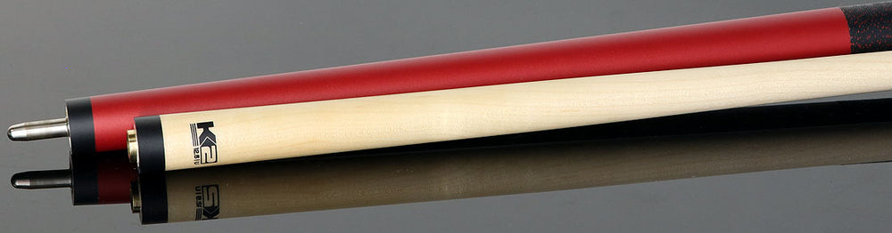 K2 KL110 Matte Metallic Red Pool Cue with 12.50mm K2 LD Shaft