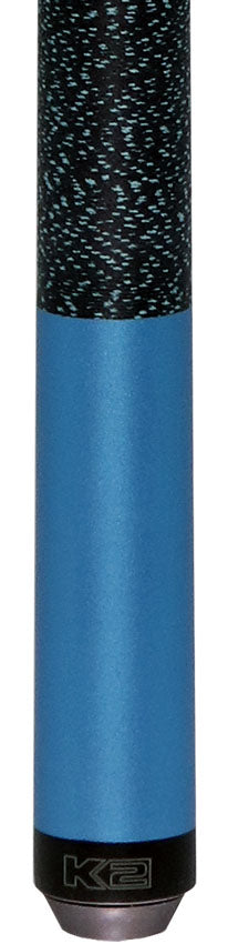 K2 KL109 Matte Metallic Blue Pool Cue with 12.50mm K2 LD Shaft