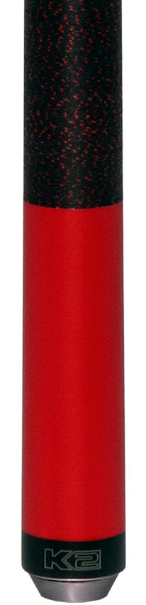 K2 KL110 Matte Metallic Red Pool Cue with 12.50mm K2 LD Shaft
