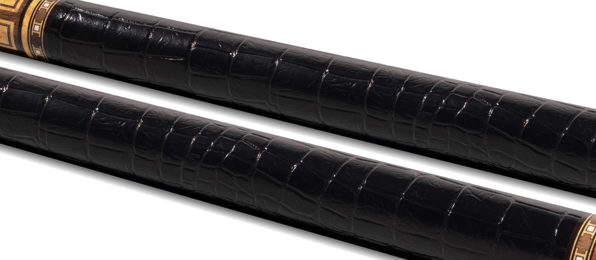 EVO Luna Golden Crest Leather Wrap Pool Cue
