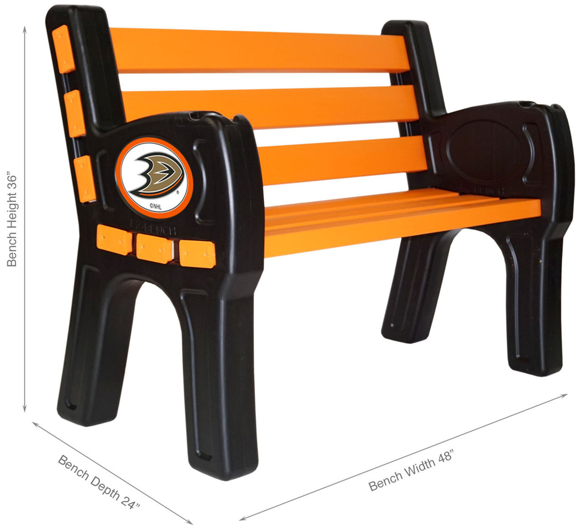 Anaheim Ducks Outdoor Bench