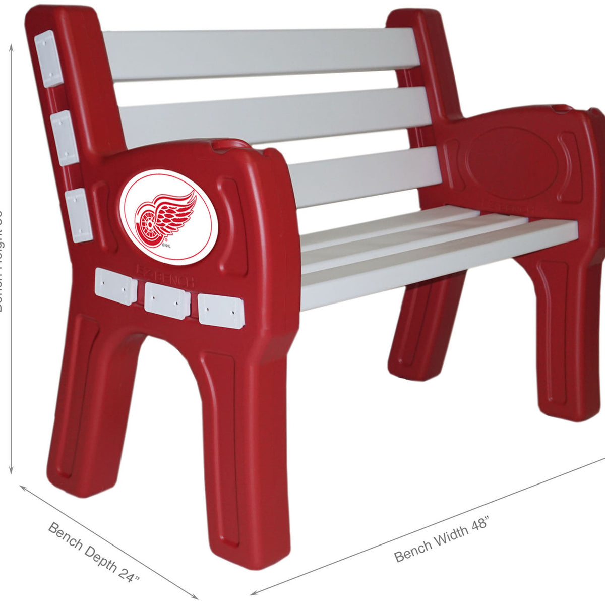 Detroit Redwings Outdoor Bench