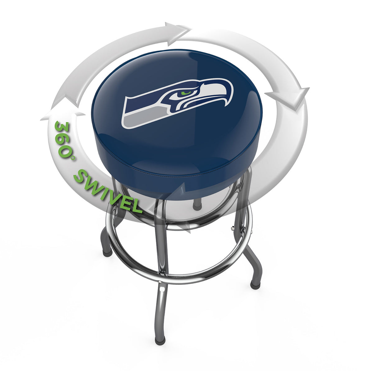 Seattle Seahawks Bar Stool Chrome