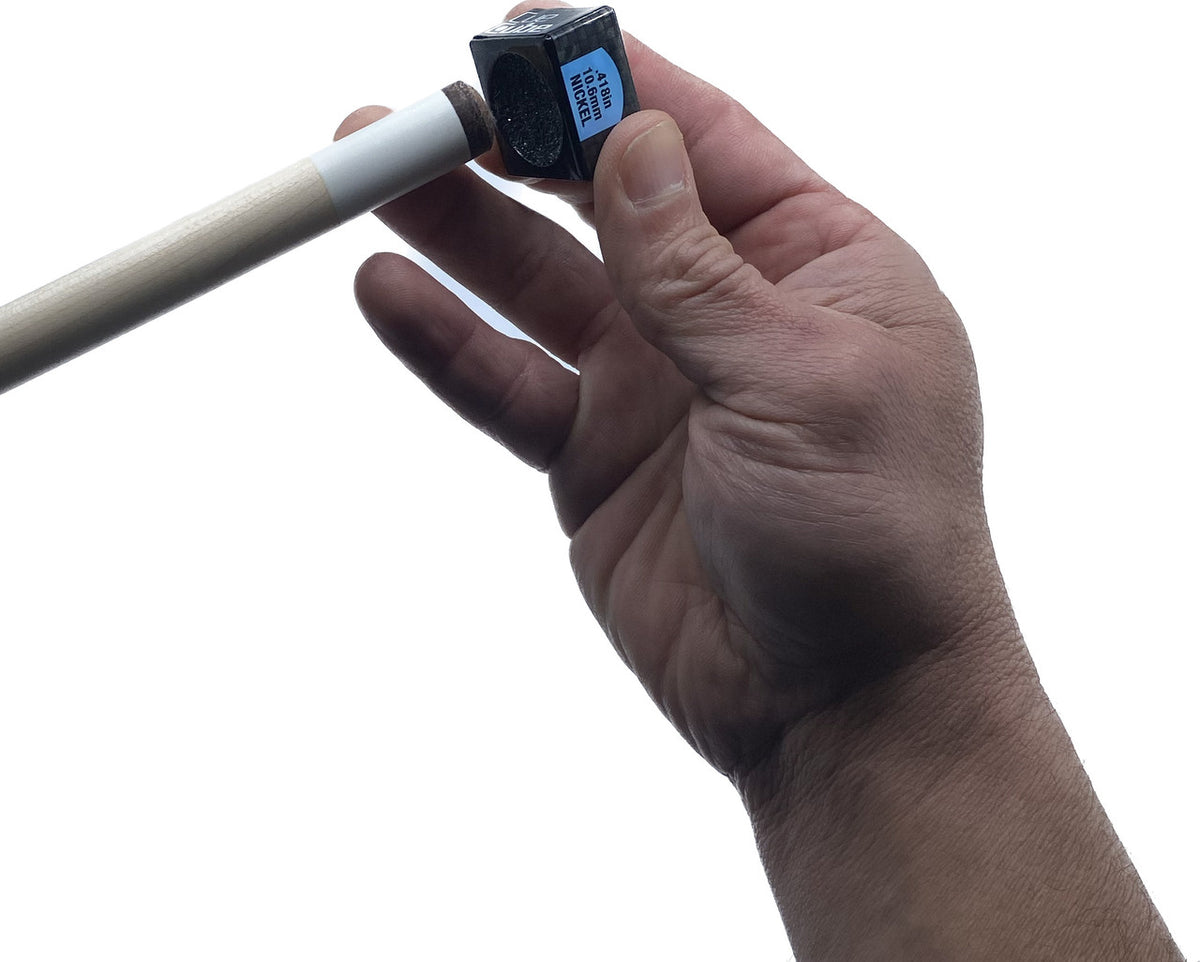 Cue Cube Shape and Scuff Tip Tool - .418" Nickel