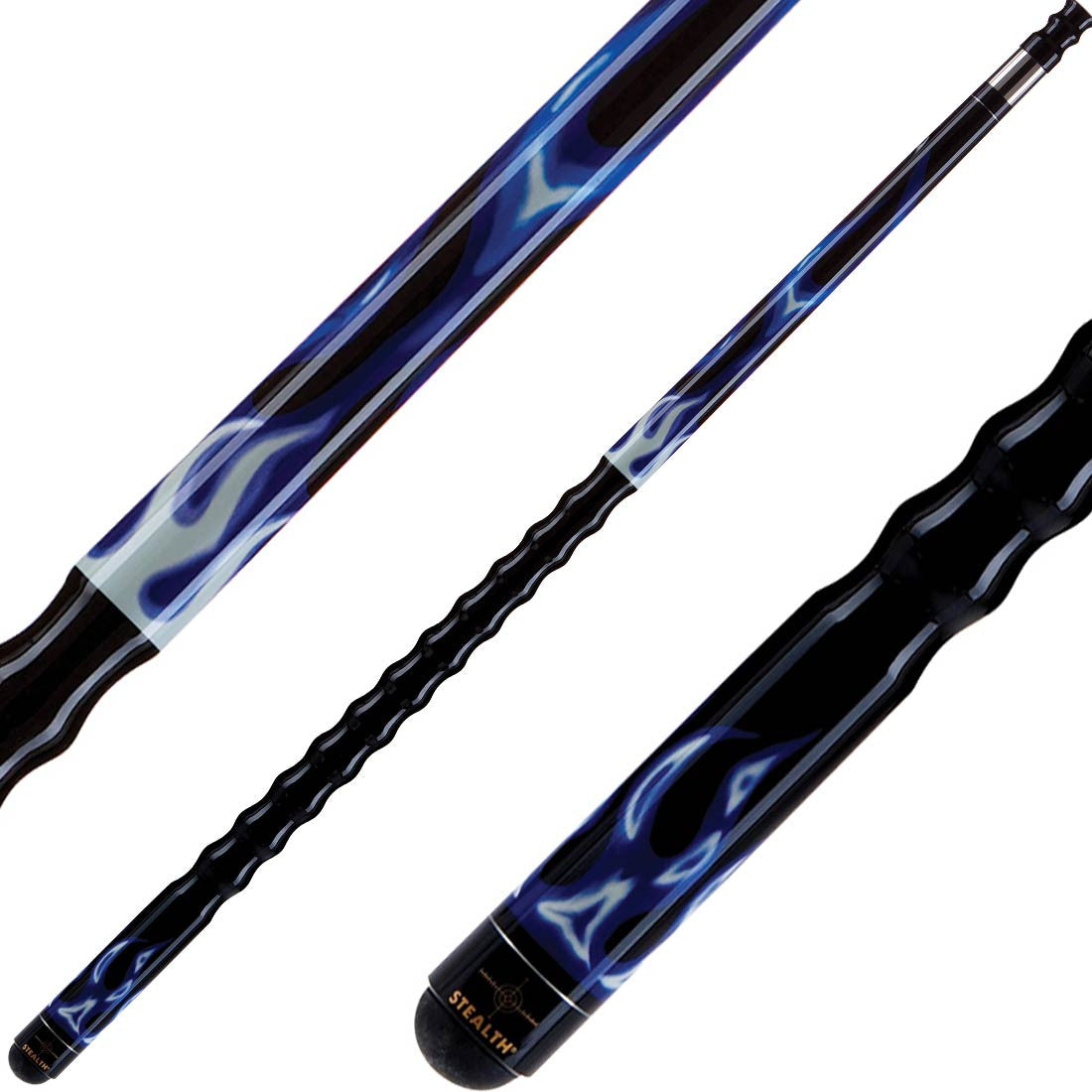 Stealth STH04 Pool Cue - Blue Flame