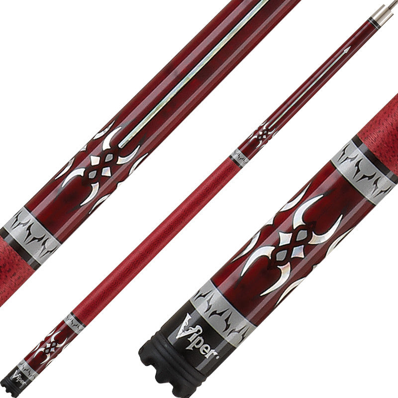 Viper 50-1353-18 Sinister Series Cue - Red with White Points