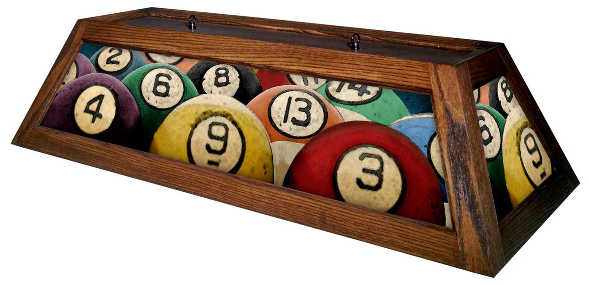 Rack Em Up Pool Table Light Mahogany Stain